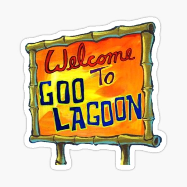 "Goo Lagoon Spongebob" Sticker by cecilydrey | Redbubble