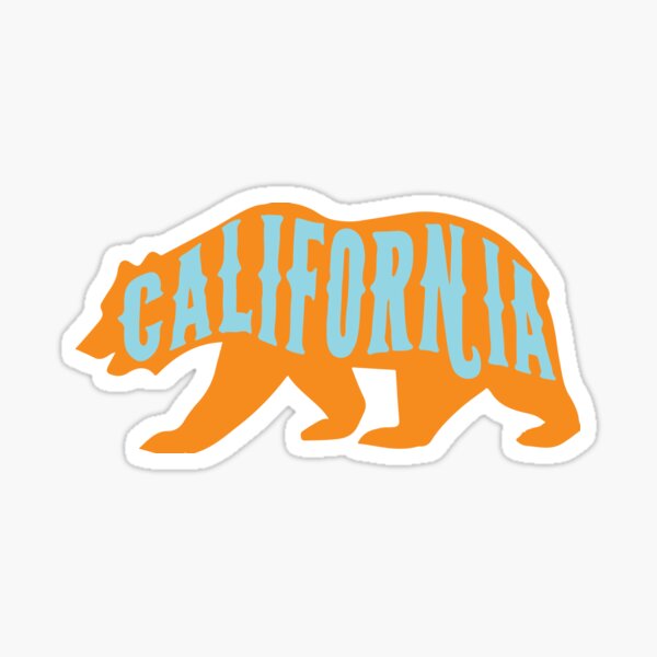 "California Bear" Sticker for Sale by ellyKcreative | Redbubble