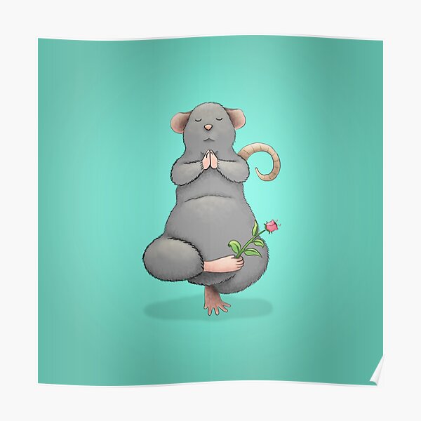 "Yoga Rat, Day 7" Poster for Sale by TheFocsabuRn | Redbubble