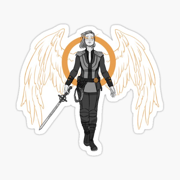 "Angel Ava" Sticker by ForYourMajesty | Redbubble