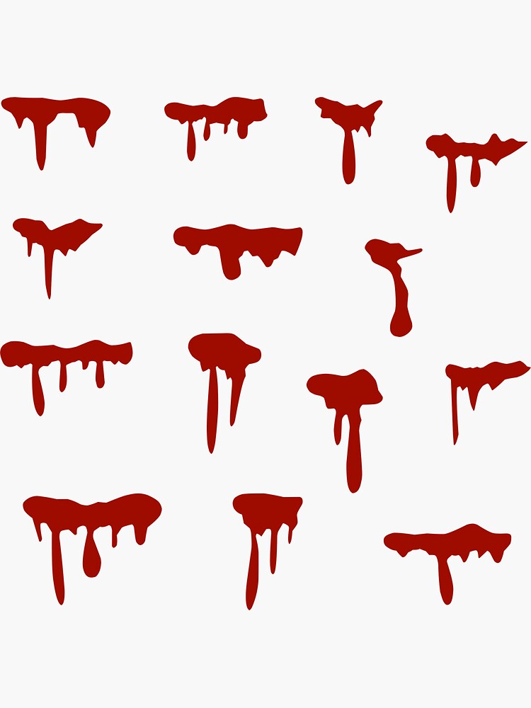 "BLOOD DRIPS car Decals Bumper " Sticker for Sale by sfdjbr | Redbubble