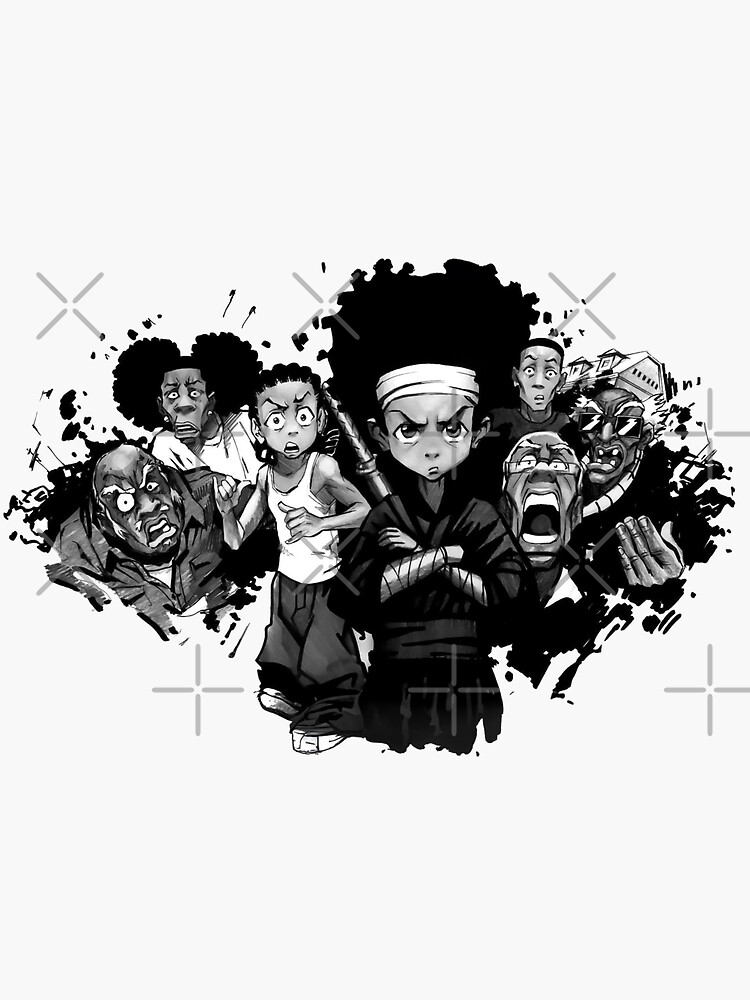 "the Boondocks " Sticker for Sale by aaaxrrr | Redbubble