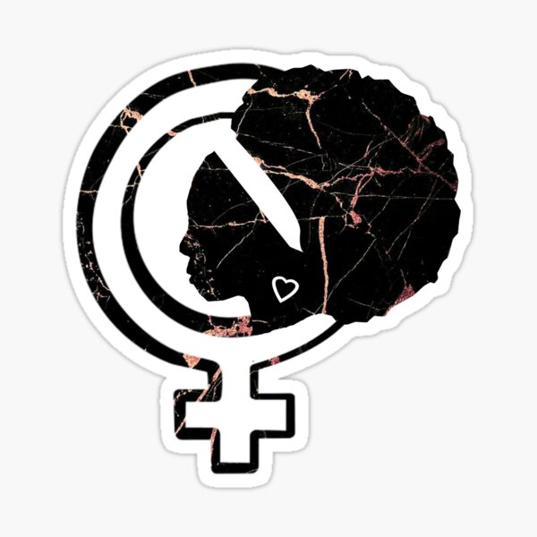 "Female Sign Black Women" Sticker for Sale by UllUDesign | Redbubble