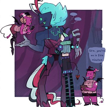 "Fizzmodeus Staring" Sticker by JuliaCheesecake | Redbubble