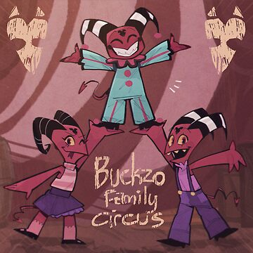 "Buckzo Family Circus" Sticker by JuliaCheesecake | Redbubble