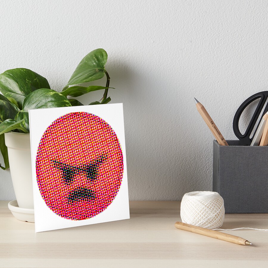 "Emoji: Angry (Pouting Face)" Art Board Print for Sale by Sinnfrey ...