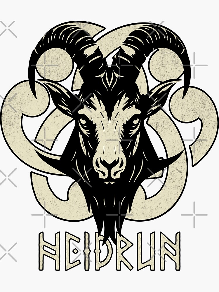 "Heidrun From Norse Mythology" Sticker for Sale by Khihi | Redbubble