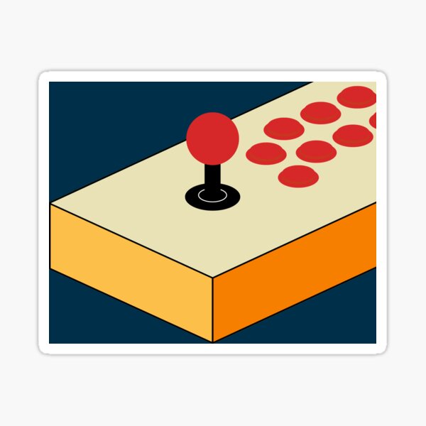 "Arcade Stick" Sticker for Sale by Comsworth | Redbubble