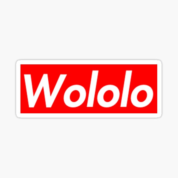 "Wololo" Sticker by teethehee | Redbubble