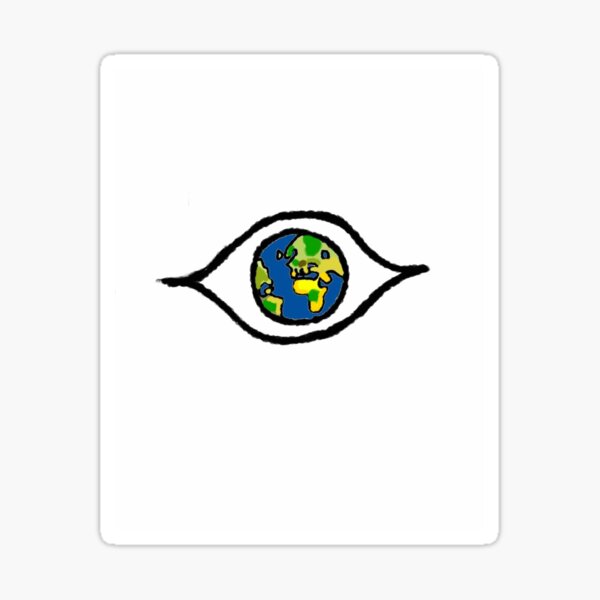"Eye of Gaia" Sticker for Sale by Benjamin Sabatier | Redbubble