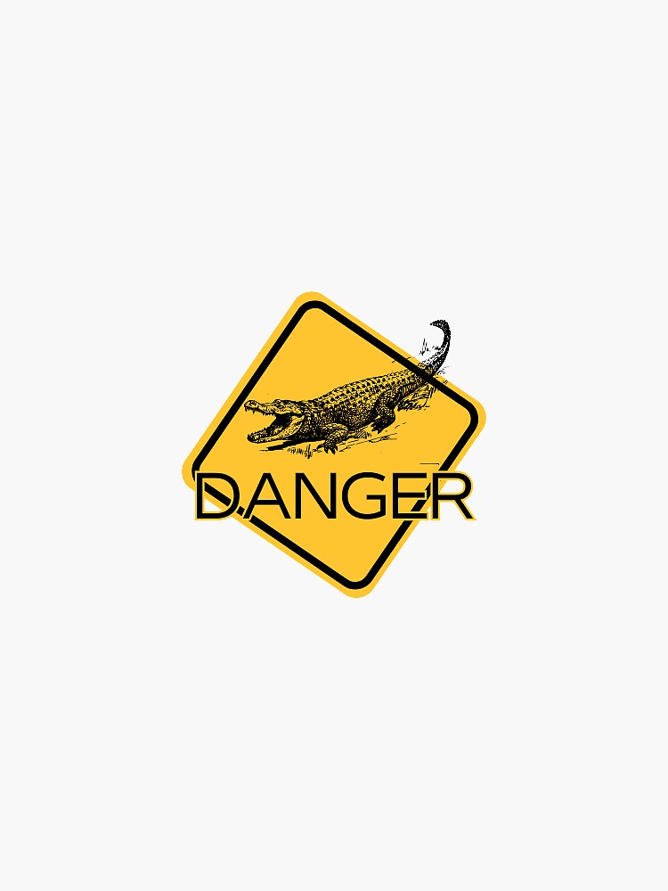 "Danger Logo" Sticker for Sale by zezoro321 | Redbubble