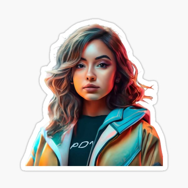 "pokimane open cool- Streaming Queen" Sticker for Sale by ‪Moataz ...