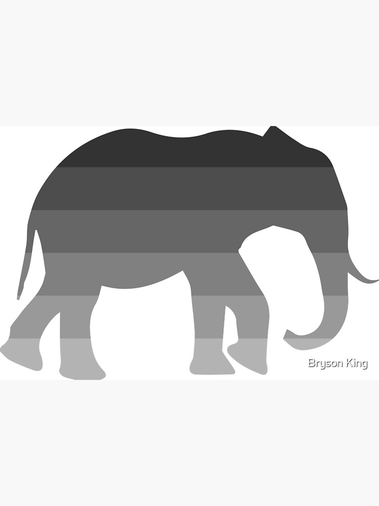 "Elephant Shadow Stroke" Poster for Sale by bryzzking13 | Redbubble