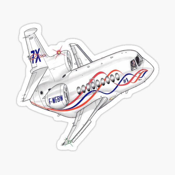 "Art Dassault Falcon 7X " Sticker for Sale by DouglasAraujo7 | Redbubble
