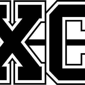 "Cross Country Merchandise Featuring "XC" Emblem with Arrow" Sticker ...