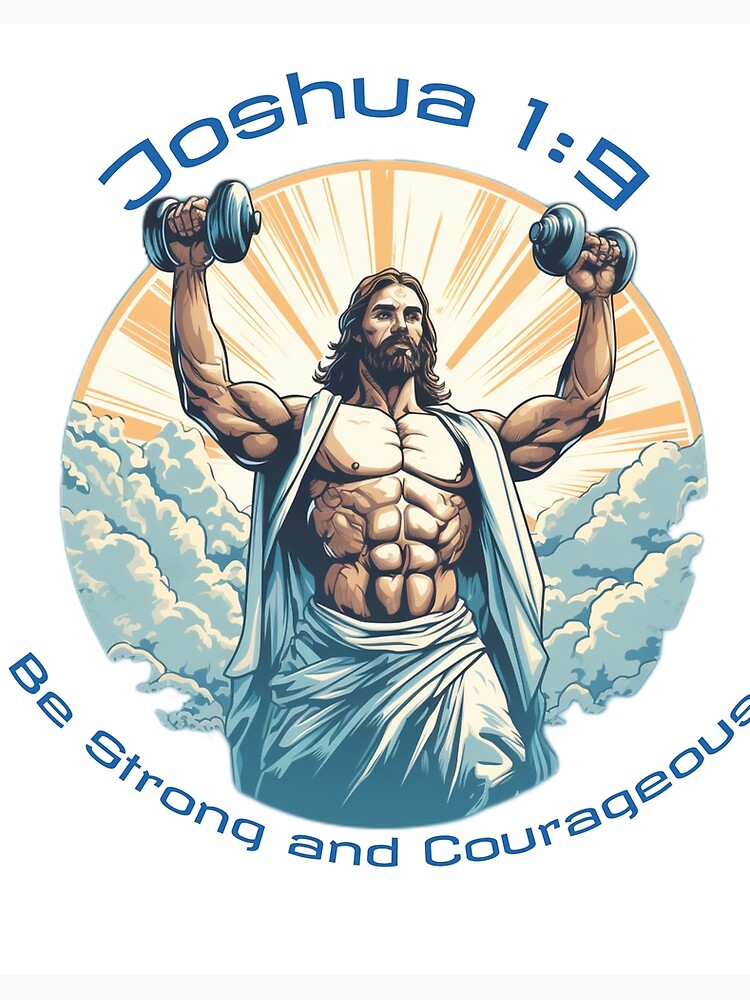 "Swole Jesus Lifting Weights" Art Board Print for Sale by Multitude101 ...