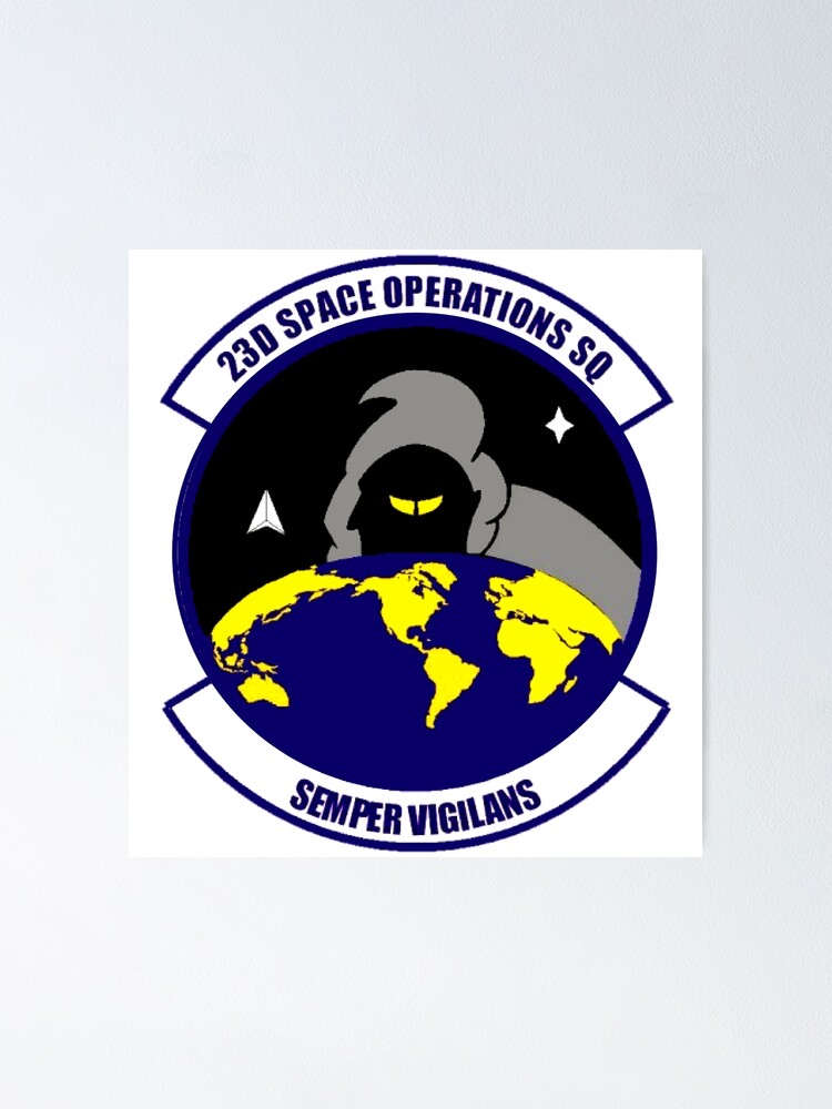 "23rd Space Operations Squadron (23 SOPS) Crest on the BACK of Shirts ...