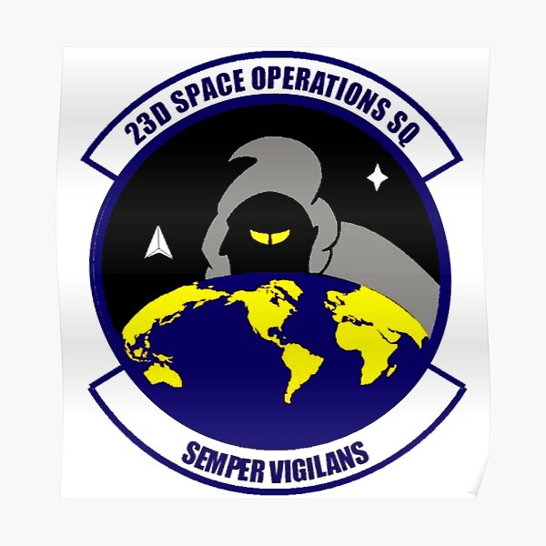 "23rd Space Operations Squadron (23 SOPS) Crest on the BACK of Shirts ...