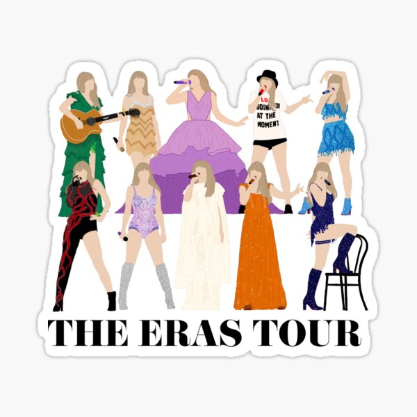 "Taylor Swift Eras " Sticker for Sale by EmmaRoseee24 | Redbubble