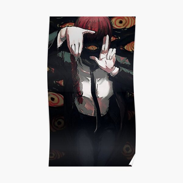 "Scary Makima ChainsawMan" Poster for Sale by zohaibv | Redbubble