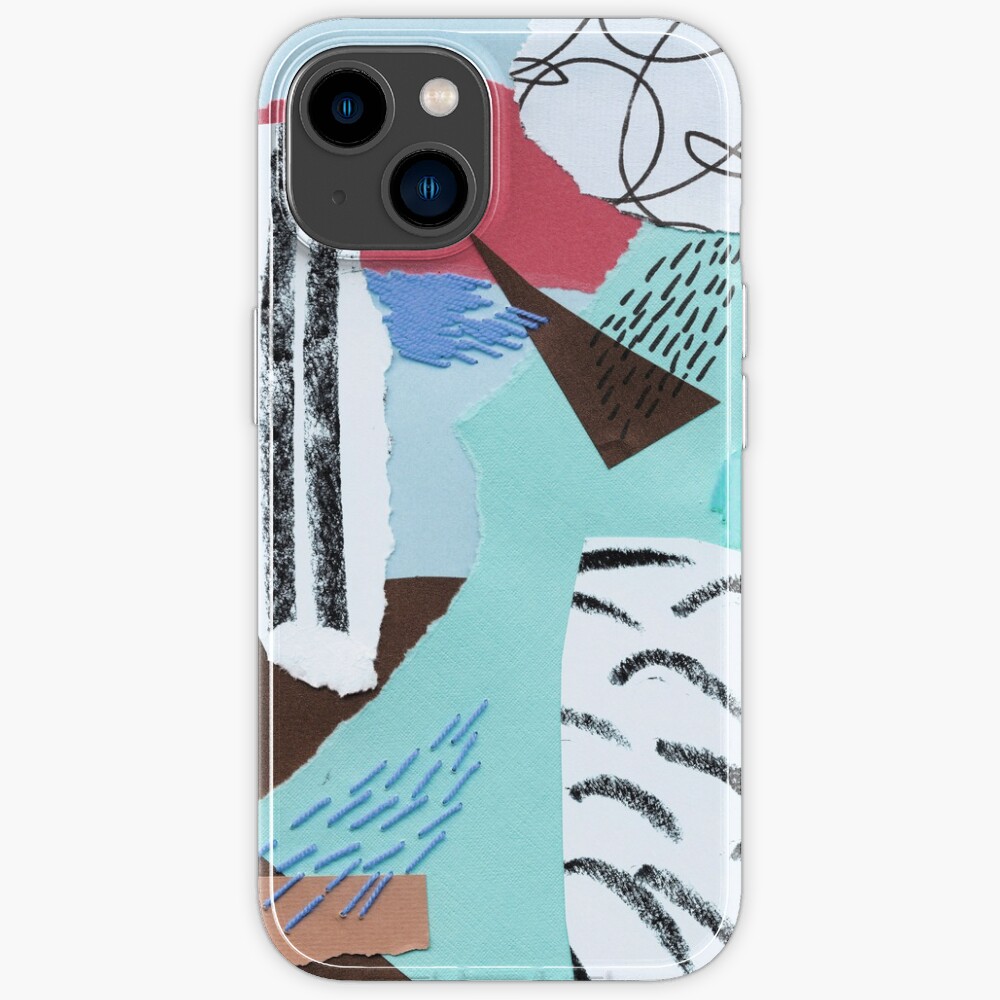 "pastels paper collage" iPhone Case for Sale by embroiderrred | Redbubble