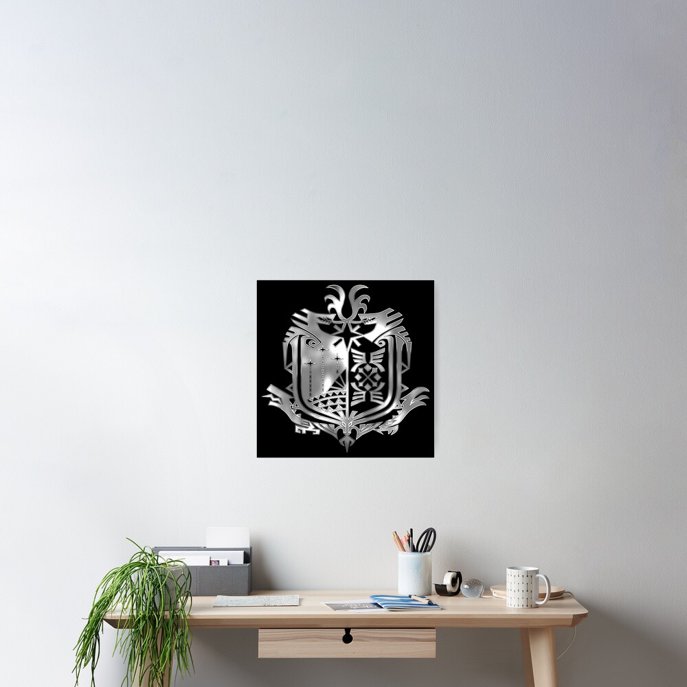 "MHW Metal Emblem" Poster for Sale by CCCDesign | Redbubble