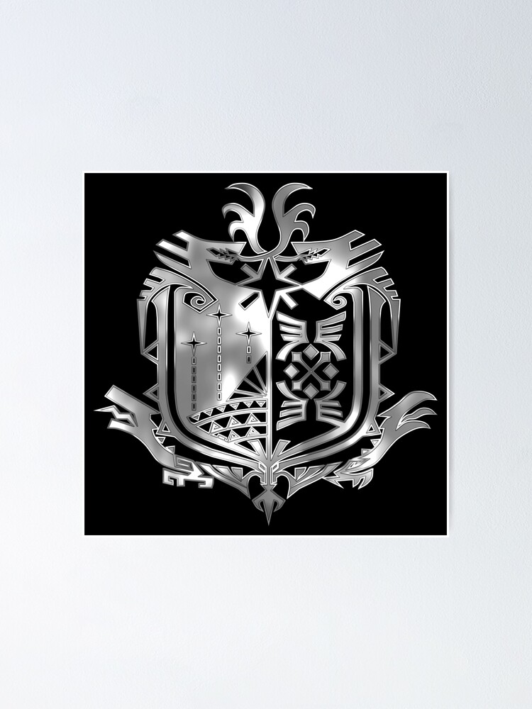 "MHW Metal Emblem" Poster for Sale by CCCDesign | Redbubble
