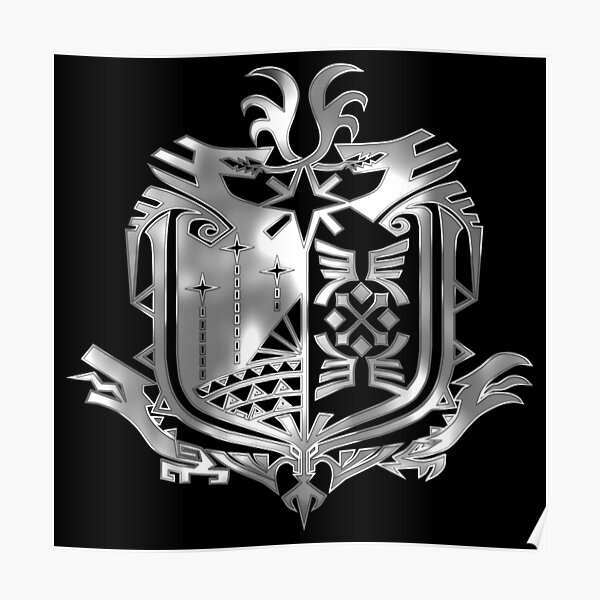 "MHW Metal Emblem" Poster for Sale by CCCDesign | Redbubble