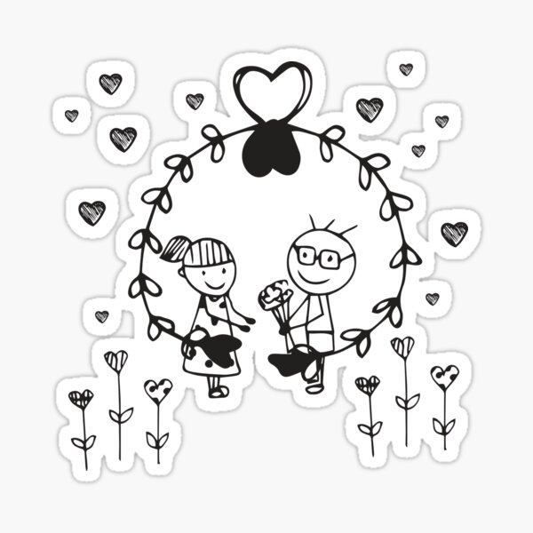 "confession, love affair, proposal, proposal of marriage" Sticker for ...