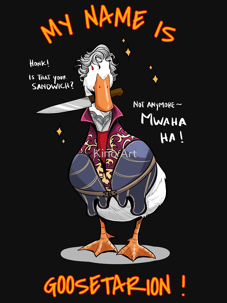 "Goosetarion, Honk! v2" Essential T-Shirt for Sale by Kino Art | Redbubble