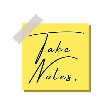"Take Notes" Sticker for Sale by Comsworth | Redbubble