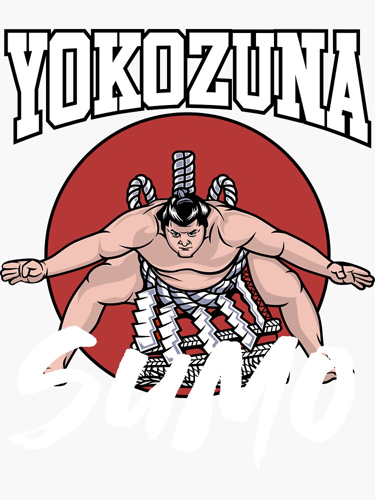 "Japanese Yokozuna sumo, japanese sumo, yokuzuna" Sticker for Sale by ...