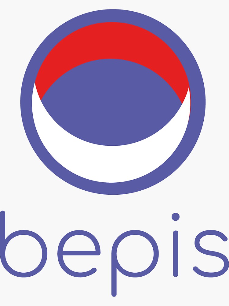 "Bepis - Pepsi inspired logo" Sticker for Sale by bazkame | Redbubble