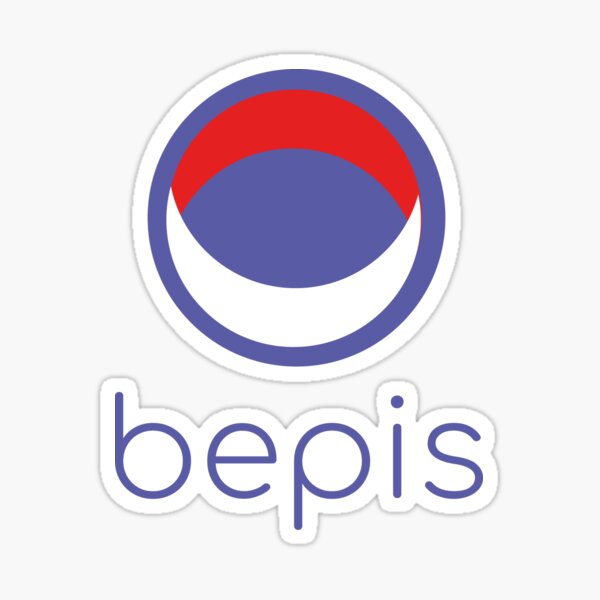 "Bepis - Pepsi inspired logo" Sticker for Sale by bazkame | Redbubble