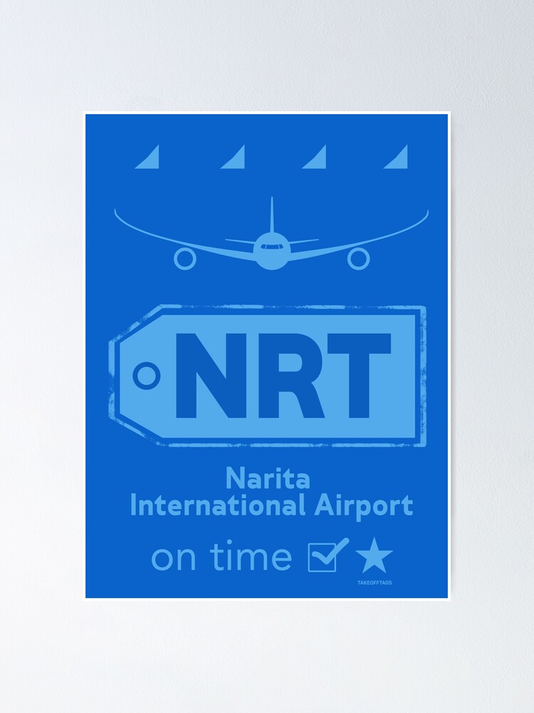 "NRT Narita blue" Poster for Sale by Aviators | Redbubble
