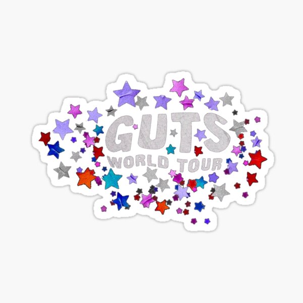 "GUTS world tour" Sticker for Sale by envytheleaves | Redbubble