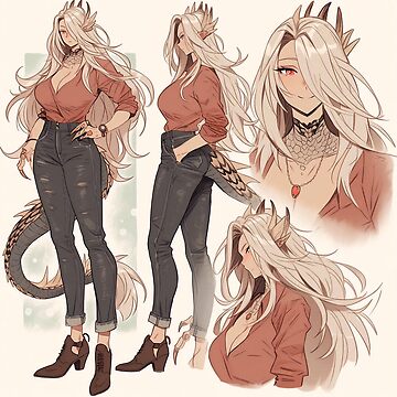 "Dragon Waifu" Poster for Sale by FayreDesigns | Redbubble