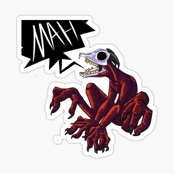 "MAH!" Sticker for Sale by NikoDraws | Redbubble