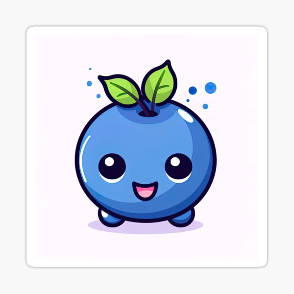 "Blueberry | cute style" Sticker for Sale by ComicsFactory | Redbubble