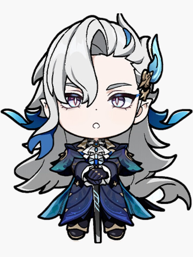 "Genshin Impact Neuvillette" Sticker for Sale by SISSON-ARTY | Redbubble