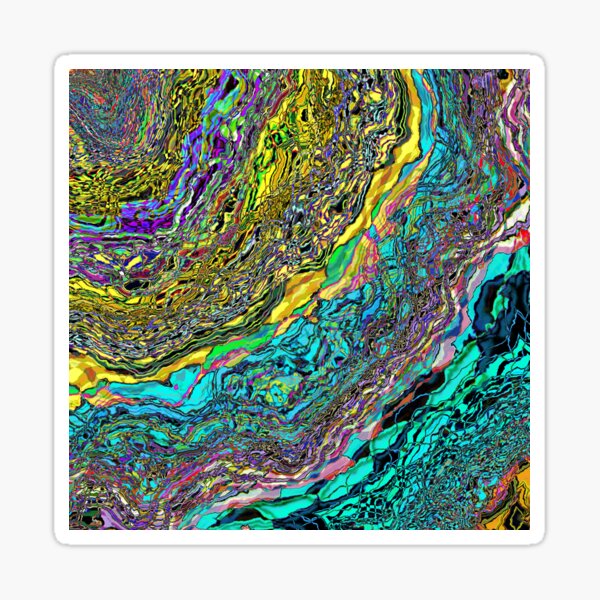 "Colorful Abstract Art" Sticker by perkinsdesigns | Redbubble