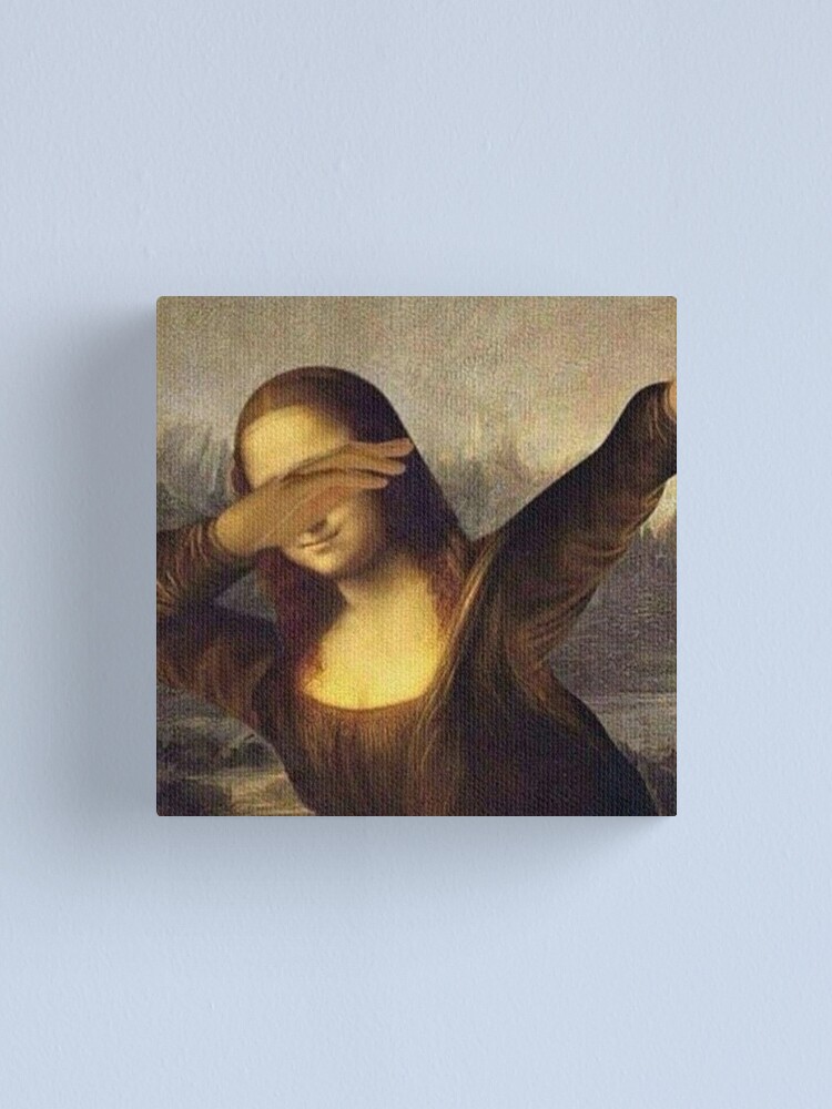 "mona lisa DABBING! DAB! [*THE ORIGINAL*]" Canvas Print for Sale by ...