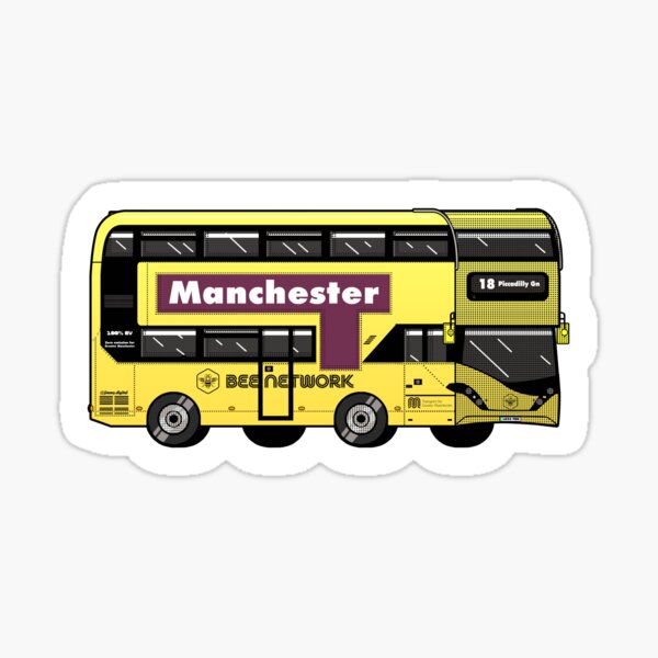 "Manchester Transport for Greater Manchester (TfGM) Bee Network yellow ...