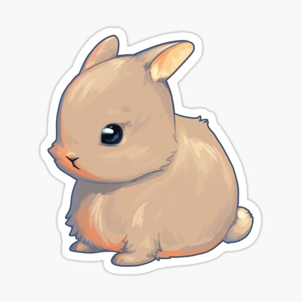 "Cute Bunny" Sticker for Sale by LinaFleer | Redbubble