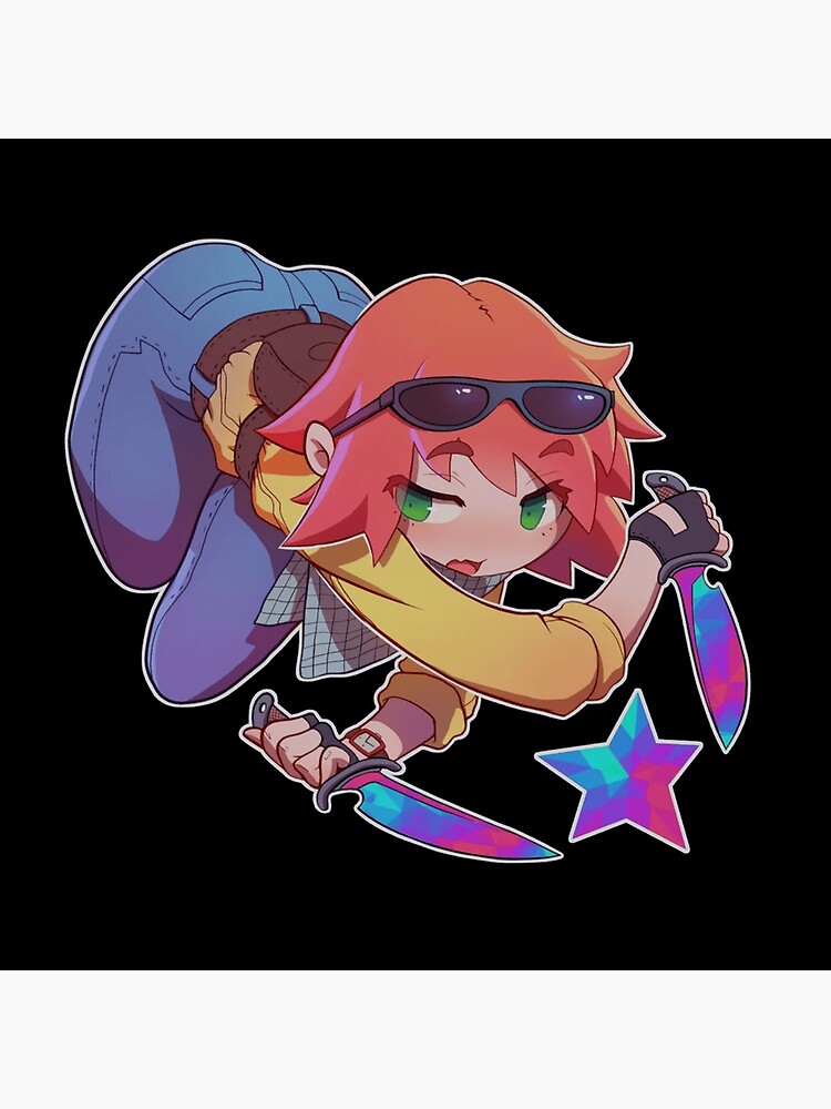 "CS:GO/CS2 Sticker Kawaii T (Holo)" Poster by nismod | Redbubble