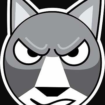 "Wolf cube geometry dash" Sticker by Danierf81 | Redbubble
