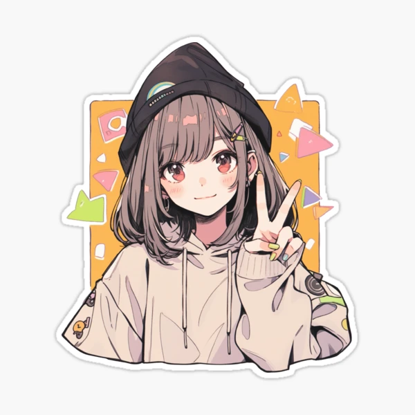Cute Peace Sign Anime Girl Standing The Top 25 Greatest Anime