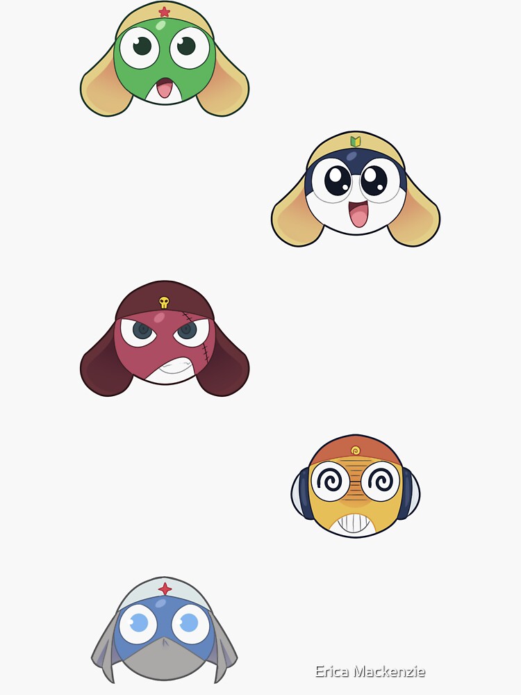 "Keroro Platoon" Sticker for Sale by Rainbow112 | Redbubble