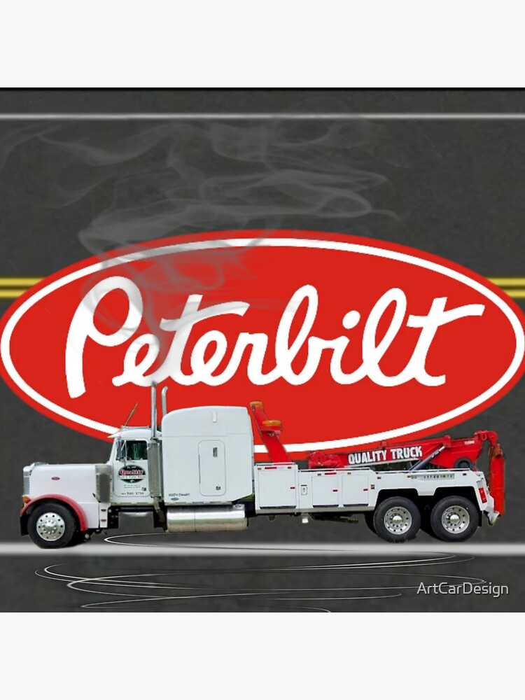 "Peterbilt Tow Truck " Sticker for Sale by ArtCarDesign | Redbubble