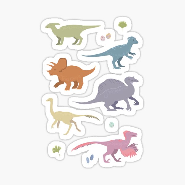 "Little Dinosaurs" Sticker for Sale by Snailsa | Redbubble
